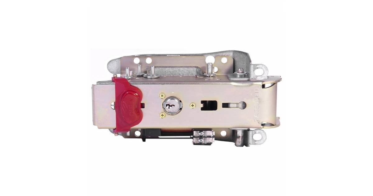 CISA electric lock with mechanical button for swing doors