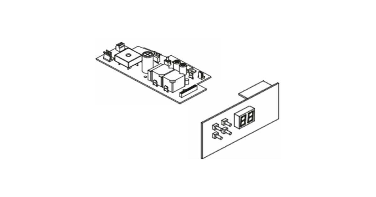 Placa electrónica base y Display Motorline ROSSO EVO